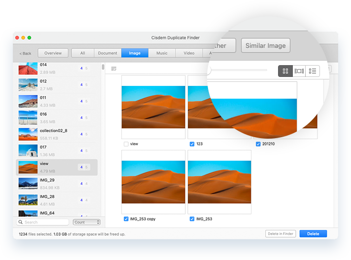 View and Organize Found Duplicate Files in Cisdem Duplicate Finder