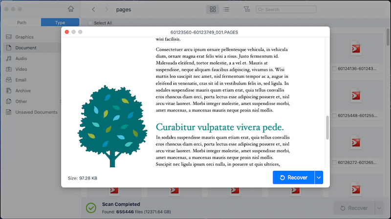 [2022] How to Recover Unsaved or Deleted Pages Document on Mac