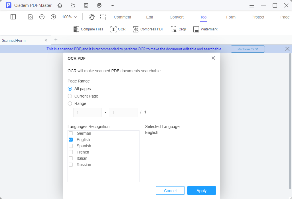 Cisdem PDFMaster for Windows User Guide