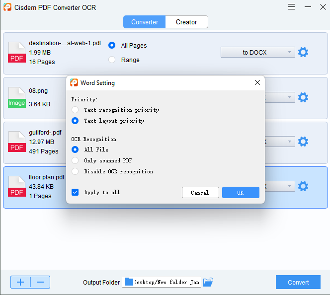 Cisdem PDF Converter OCR for Windows User Guide