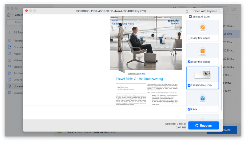 How to Recover Unsaved or Deleted Keynote File 2024 (Sequoia Incl.)