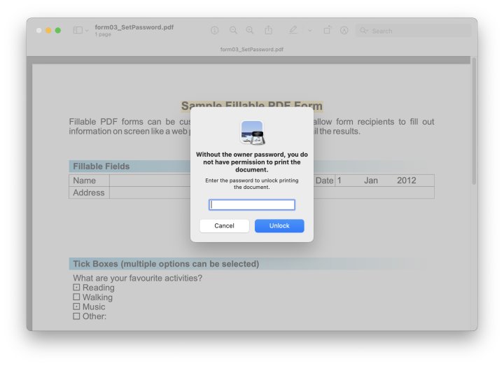 How to Print a Secured PDF Without Password