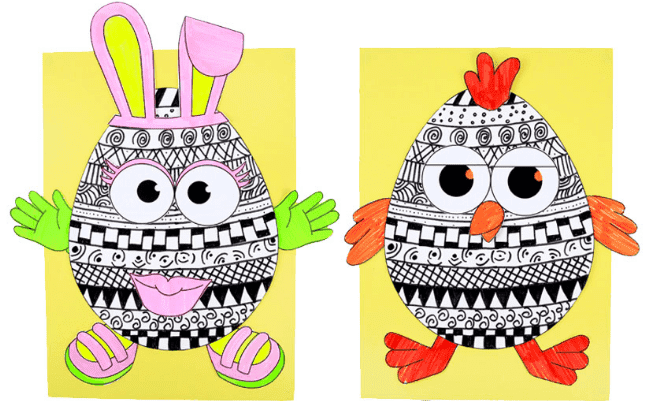 Free Printable PDF/PPT Easter Egg Template Download